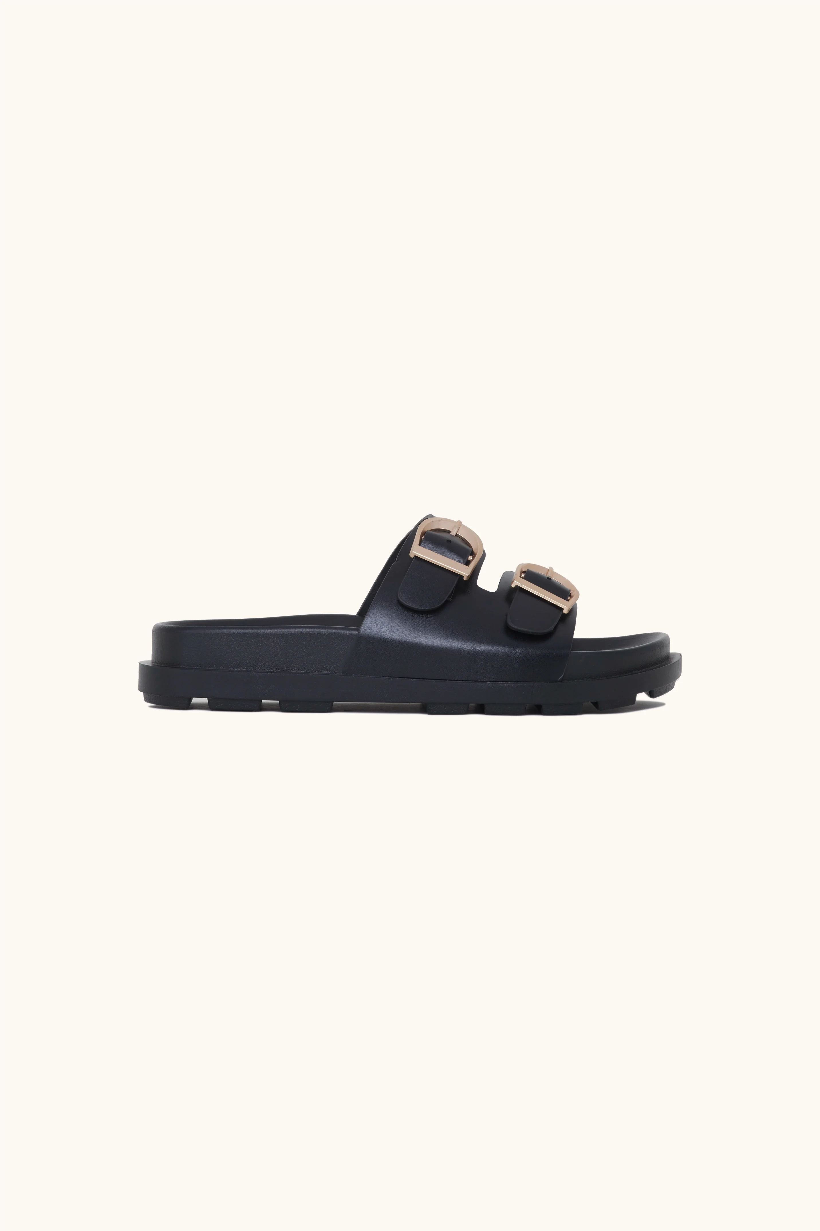 Black adjustable loop sandals – Stephan Paris